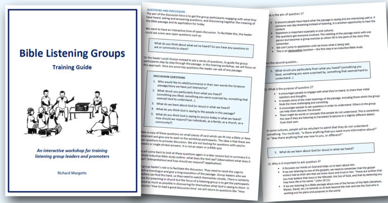 Bible Listening Groups - Training Guide - Scripture Engagement
